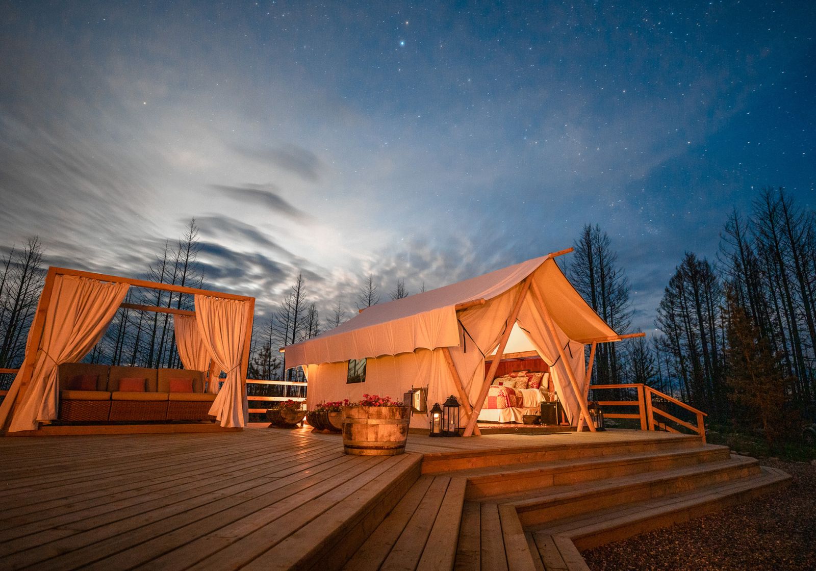 Luxury Wilderness Lodge Accommodations | Star Camp | Siwash Lake